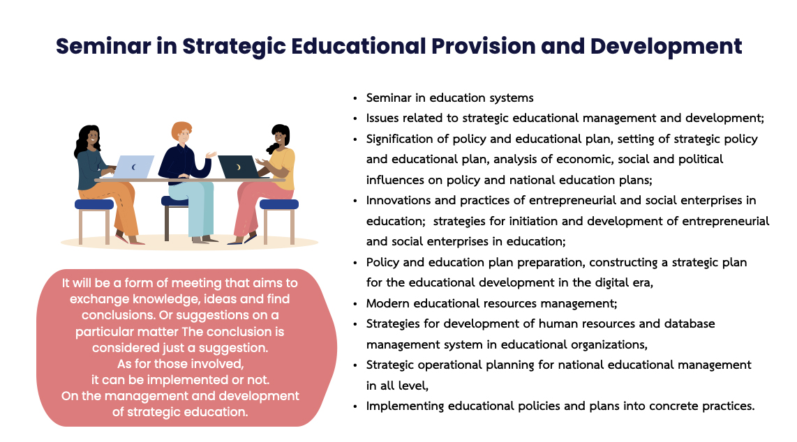 Course: PES 9102 Seminar in Strategic Educational Provision and Development
