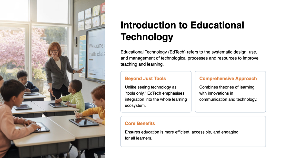 Course: 1905602 Educational Technology